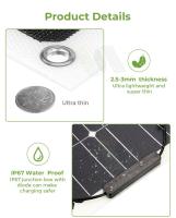 China Monocrystalline PV 150w 200w Flexible Solar Panel ETFE Thin Film for sale