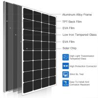 China Rechargeable Flexible Adhesive Solar Panels 100W Semi Rigid For Campervan for sale