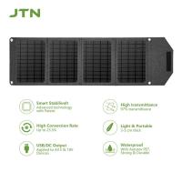 China MPPT Technology Portable Solar Charger 24w Foldable Solar Panel for Phone Charging for sale