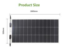 China Monocrystalline 300 Watt Flexible Solar Panel 370W For RV Boat Waterproof MWT for sale