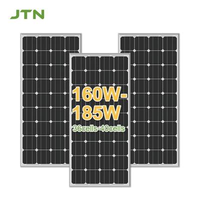 China Monocrystalline Solar Panel 110W 170W Full Black with MC4/DC/Anderson Output Mode for sale