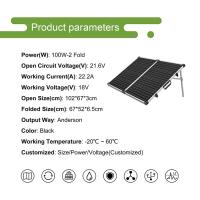 China Champing Mono 100W PV Folding Solar Panel CE/FCC/ROHS/PSE Certified 12 Years Workmanship for sale