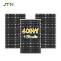 China 400 Watt Full Black Solar Panel with Glass Surface Material and 12-Year Workmanship for sale
