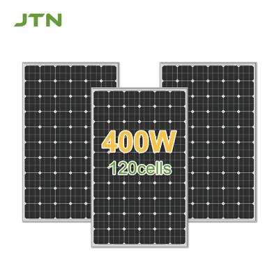 China 400 Watt Full Black Solar Panel with Glass Surface Material and 12-Year Workmanship for sale