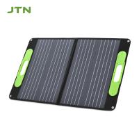 China PET/ETFE Surface Material 100W Mono Folding Solar Charger Panel For Camping And RV for sale