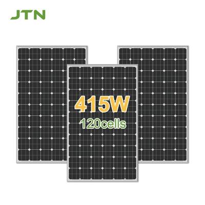 China Monocrystalline Solar Cell 415W Black Frame PV Module for Customized Panel Dimensions for sale