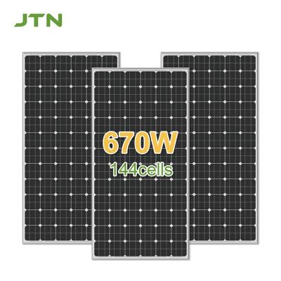 China Waterproof IP65 670w Solar Panel Installation with A Grade and Compatible Connector for sale