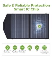 China 156.75mmx156.75mm Cell Size PET Monocrystalline Solar Foldable Panel 100w for Mobile Phone for sale