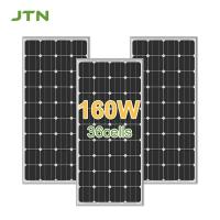 China 160W All Black Mono Solar Panel Bifacial Cells Customized for sale