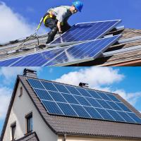 China Roof Mounting Off Grid Inverter 5kw Solar Panel Shingles System MPPT Controller for sale