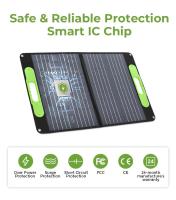 China 40W Monocrystalline Solar Panel Portable Charger Overlapping Custom for sale