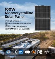 China Glass Monocrystalline Bifacial Folding Solar Panel Lightweight 100W for sale
