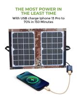China ROSH usb Portable Solar Panel Camping Mobile Phone Charger 6W for sale