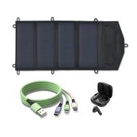 China Solar Panel Charger Panels 28 Watt 6 Monocrystalline Folding Kit 28W Foldable Backpack for sale