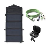 China Free Logo Print 28W Portable Solar Panel for Camping Boat and Off-grid Applications for sale