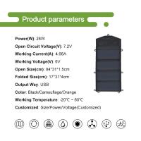 China Camouflage Polyester Portable Solar Panel Battery Pack For Mobile Phones Camping for sale