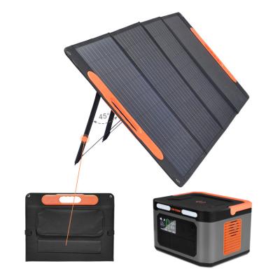 China Foldable Portable Solar Panel For Hiking 120W Monocrystalline Silicon for sale