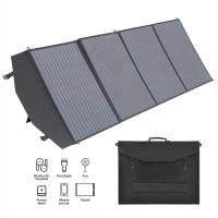 China Portable 200w 220w Flexible Foldable Solar Panel With HDPE Plastic Handle And Ground Rack for sale