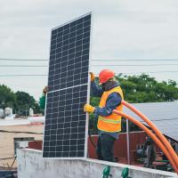 China 5000W 3 Phase Off Grid Inverter Solar Panel Roof Tiles for sale
