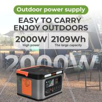 China Portable LiFePO4 Solar Generator Pure Sine Wave Powerstation MPPT 2000Wh 110V for sale