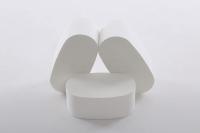 China Round White Honeycomb Ceramic Carrier , car Catalyst Supports for sale