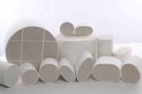 China Cordierite Ceramic Diesel Catalytic Converter Substrate  / Alumina Ceramic Substrate for sale