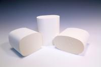 China Cellular Cordierite Honeycomb Ceramic / Catalyst Supports White for sale