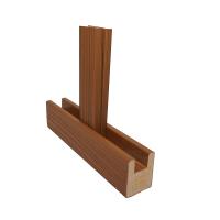 China PVC Foam Square Post 100x100mm Wood Grain Embossed for Garden Entrance for sale