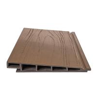 China Made PVC Composite 3d Outdoor Wall Cladding WPC Siding Wood Texture and PVC Foam for sale