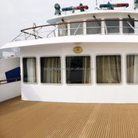 China PVC Synthetic Boat Flooring 190mm x 5mm Teak Grey Marine Decking for sale