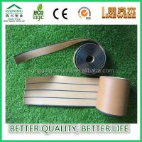 China PVC Synthetic Teak Boat Floor 190mm x 5mm Marine Decking Sea Water Resistant for sale