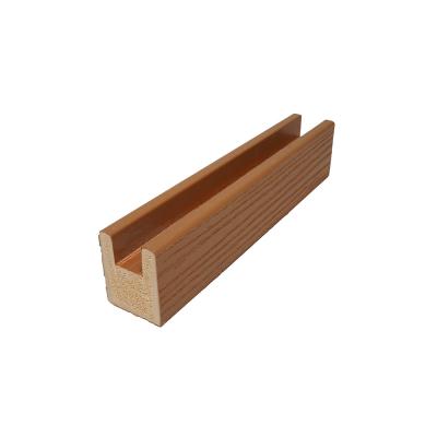 China PVC Foam Buckle Ceiling 45x40mm Wood Grain Embossed Square Post 100x100mm for Durable Garden Arbor for sale