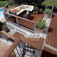 China Outdoor PVC WPC Wood Plastic Composite Decking Board 140mm x 25mm with ASA Coating for sale