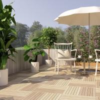 China Outdoor PVC WPC Wood Plastic Composite Decking Board 140mm x 25mm with ASA Coating for sale