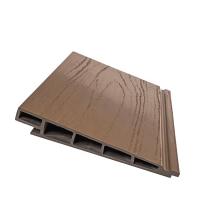 China PVC Foam ASA Wood Texture Outdoor Wall Decorative Plate 150mm x 23mm for sale