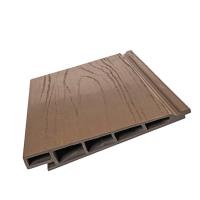 China PVC Foam ASA Wood Texture Outdoor Wall Decorative Plate 150mm x 23mm for sale