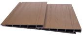 China PVC Foam ASA Wood Texture Outdoor Wall Decorative Plate 150mm x 23mm for sale