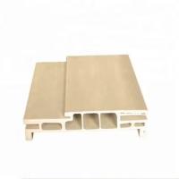 China PVC/WPC/PE Wood Texture Modern Style Door Frame Profile for Surface Application for sale