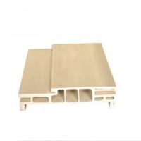 China PVC/WPC/PE Wood Texture Modern Style Door Frame Profile for Surface Application for sale