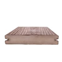 China Outdoor Anti-UV Waterproof PVC Plastic Wood Decking 140mm Brushing Finish for sale