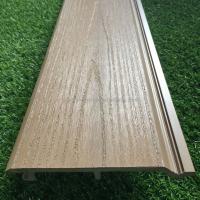 China Outdoor WPC Wall Siding 150mm x 19mm Wood Texture UV Resistant Composite Cladding for sale
