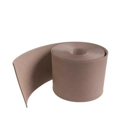 China Non-Skid Soft PVC Yacht Decking Floor Width 190mm 50mm Teak Grey Finish 5mm Thickness for sale