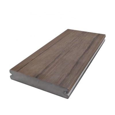China PVC Foam Outdoor Decking Tile 140mmx25mm for Patio Furniture No Screw Needed for sale