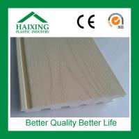 China Co-extrusion 3D PVC Wall Cladding 140mm x 22mm Outdoor Building Panel LIKEWOOD for sale