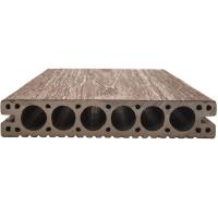 China Brushing Surface Waterproof Fireproof PVC Plastic Composite Balcony/Terrace Floor Deck in Carton Packing for sale