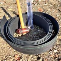 China Plastic Landscape Edging Coil 6m Length 135mm Width Eco-Friendly Garden Border for sale