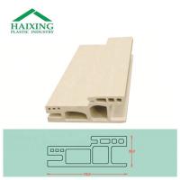 China Hotel Wood Texture PVC/WPC Doors and Windows Frame Profile with Customizable Options for sale