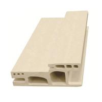 China Hotel Wood Texture PVC/WPC Doors and Windows Frame Profile with Customizable Options for sale