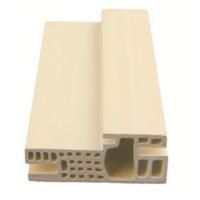 China Hotel Wood Texture PVC/WPC Doors and Windows Frame Profile with Customizable Options for sale