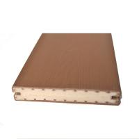 China WPC PVC Decking Panel 140mm x 25mm No Screw Anti UV CE Certified for Outdoor Flooring for sale